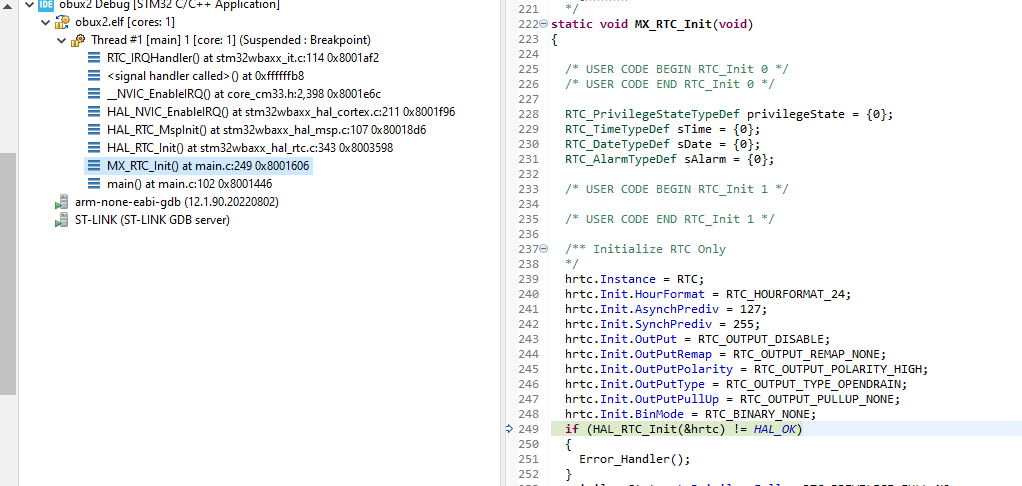 Rtc Wakeuptimer Interrupt Triggered Immediately Stmicroelectronics Community 