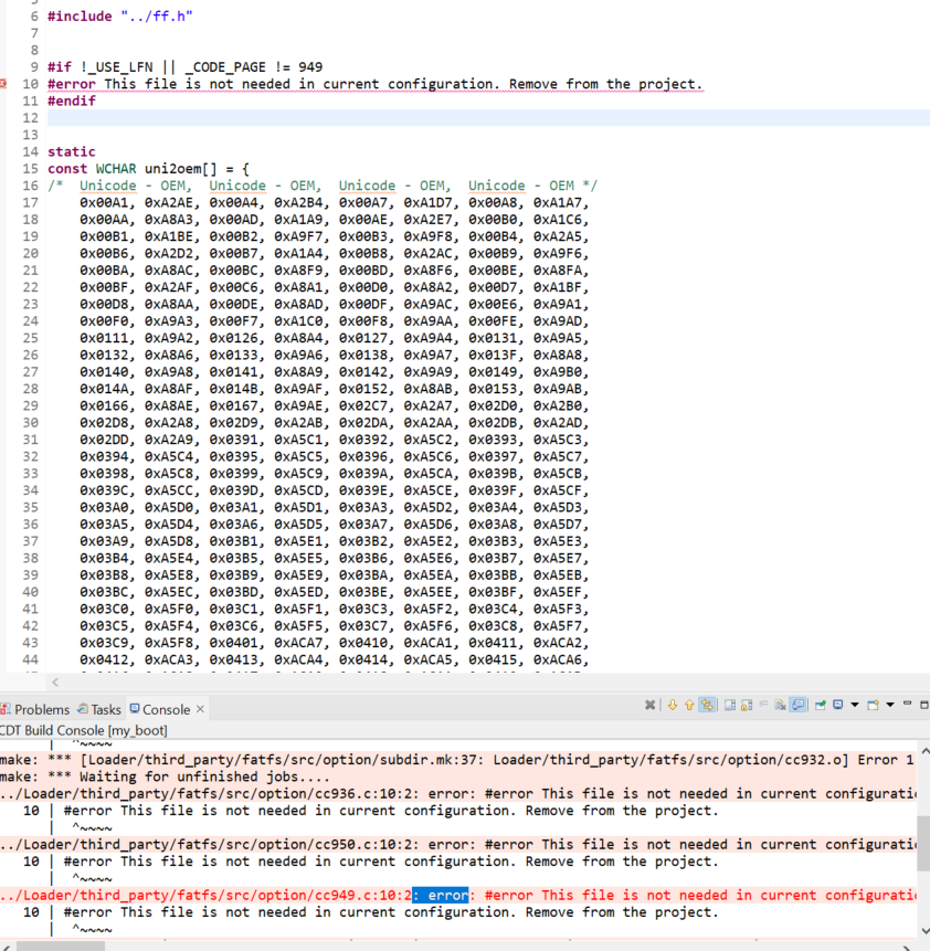 Build issue - error directive usage - STMicroelectronics Community