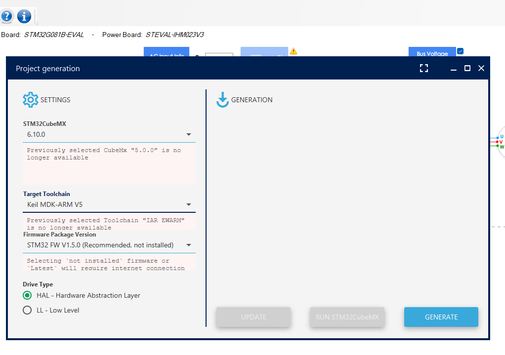 Solved St Motorcontrol Workbench V 5 4 8 Or 6 2 1 Would F Stmicroelectronics Community