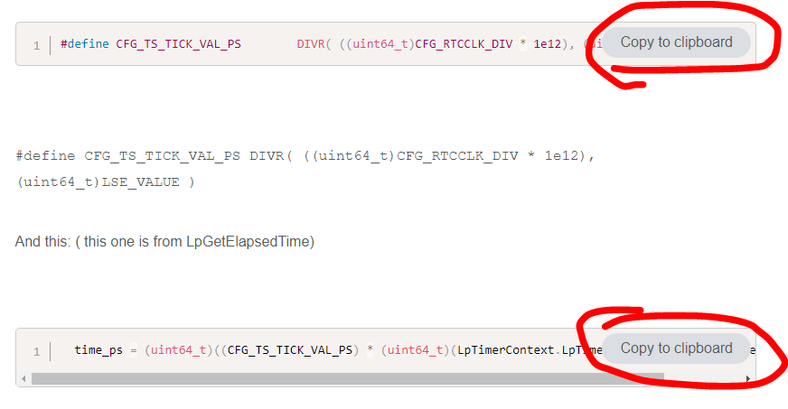 Solved: Copy to Clipboard obscures code - STMicroelectronics Community