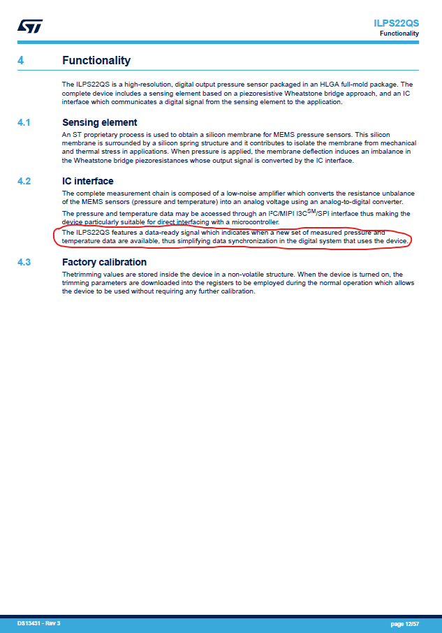 Solved: ILPS22QS data ready interrupt - STMicroelectronics Community