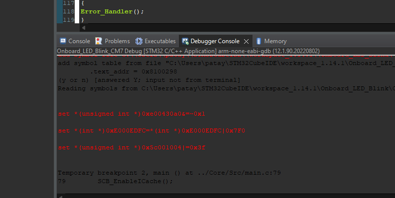Solved Stm32h755 Nucleo M4 Core Debugging Problem Stmicroelectronics Community