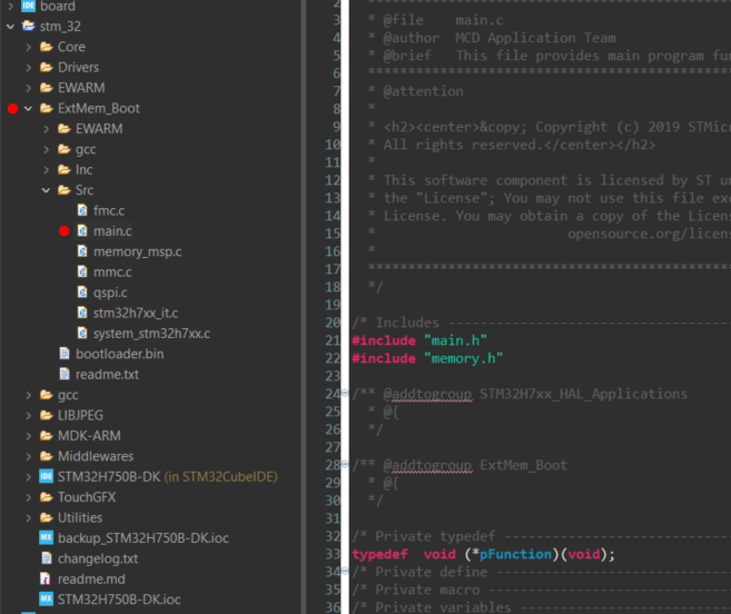 Building the bootloader program auto generated by ...