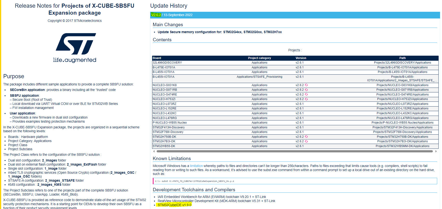 Solved: SBSFU package not build for stm32f769i discovery b... - STMicroelectronics Community