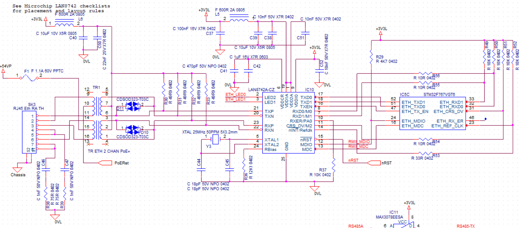 Stm32f7 Ethernet Problems With Custom Pcb Stmicroelectronics Community 4491