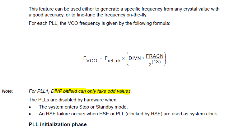 About Stm32h7 Pll Configuration And Precision Stmicroelectronics Community 