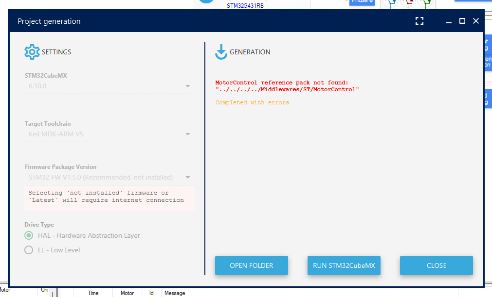 Solved St Motorcontrol Workbench V 5 4 8 Or 6 2 1 Would F Stmicroelectronics Community