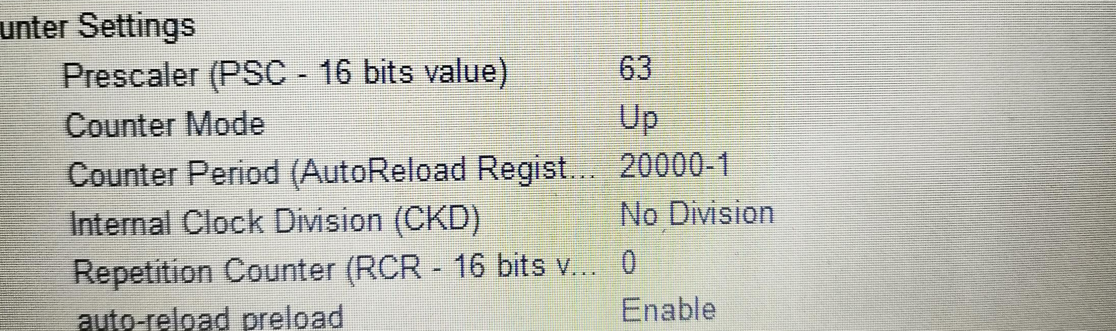 Pwm Generation Issue Stmicroelectronics Community
