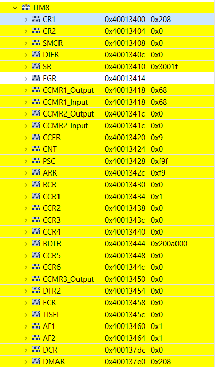 Stm32g4xx Tim1 Tim8 One Pulse Mode Software Trigge