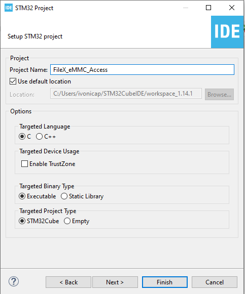 How to use FileX with eMMC for file system managem... - STMicroelectronics Community