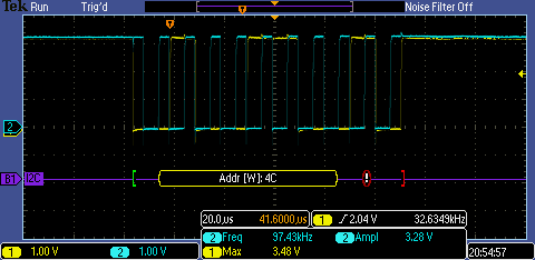 Trying to read I2C ADC device MCP3021 with HAL I2C... - STMicroelectronics Community