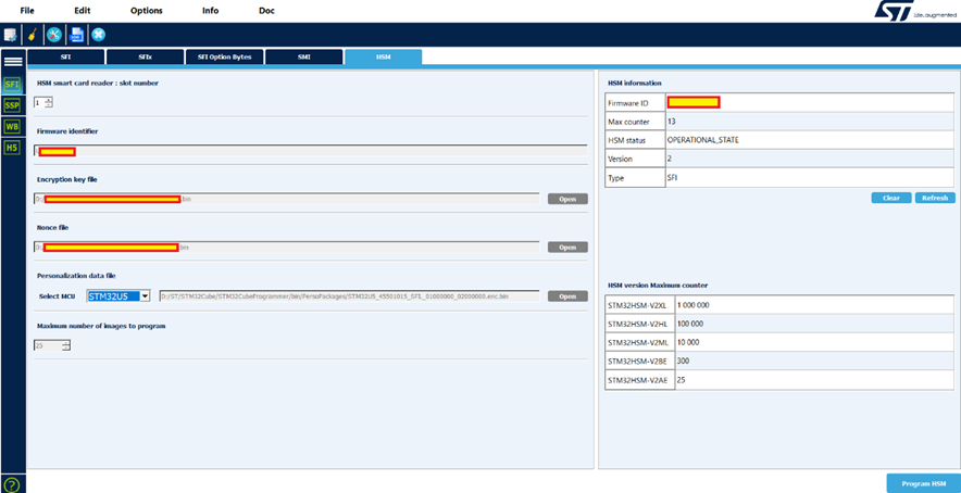 Solved Error When Writing Secure Firmware Image To Stm32u Stmicroelectronics Community