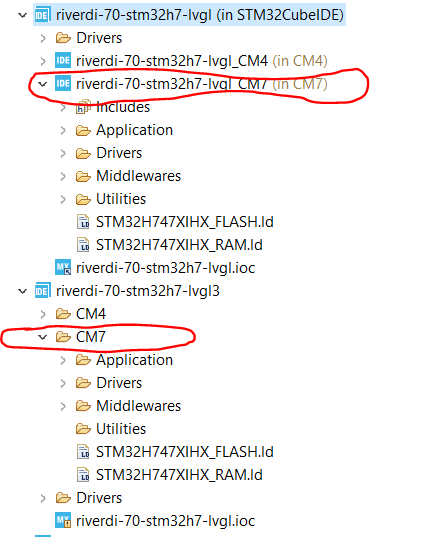 Solved Unable To Build The Imported Stm32h7 Dual Core Pro Stmicroelectronics Community