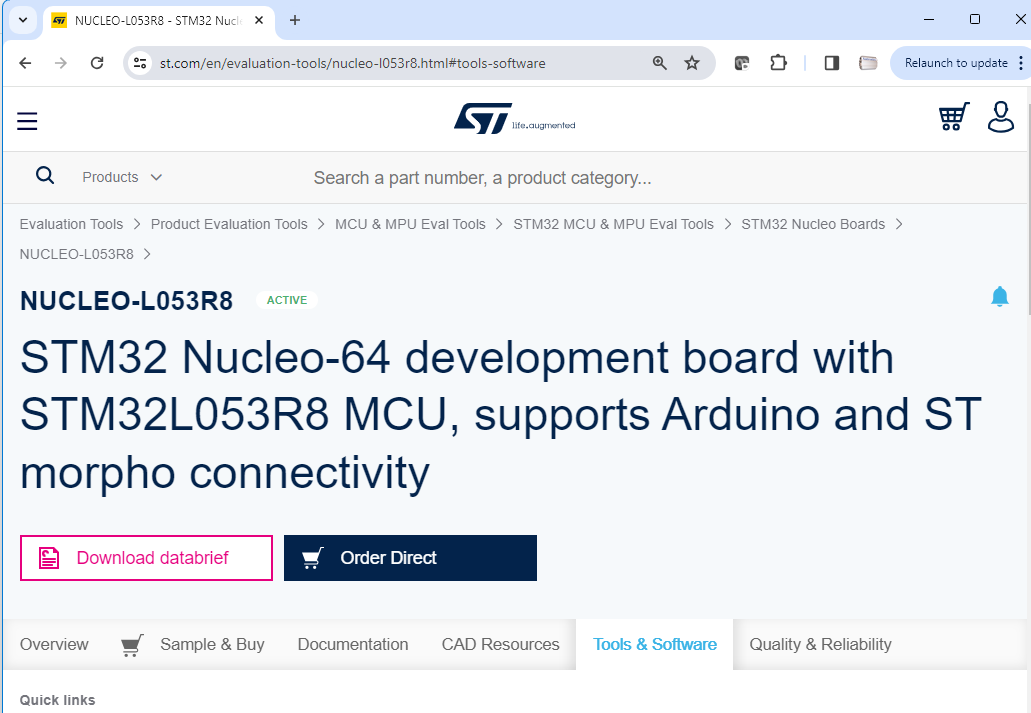 Solved: How can I find the registers' addresses of STM32L0... - STMicroelectronics Community