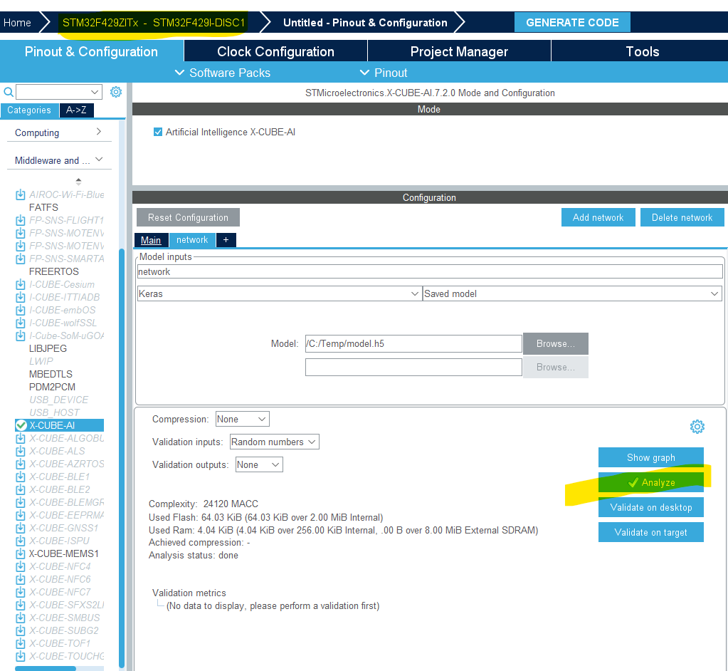 HardFault error in ai_platform_network_process() - STMicroelectronics Community