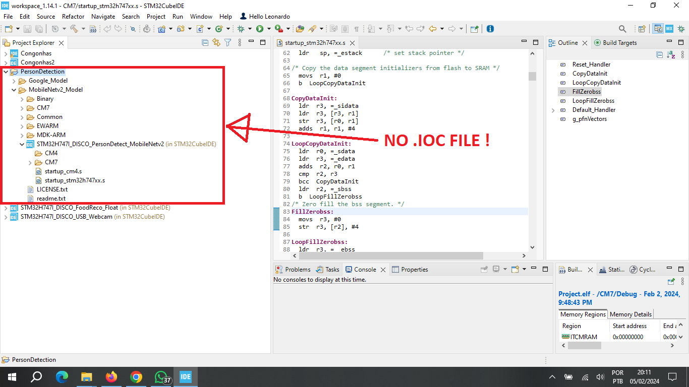 Problems To Use Cube Ai Pack In Stm32 Fp Vision Ex Stmicroelectronics Community