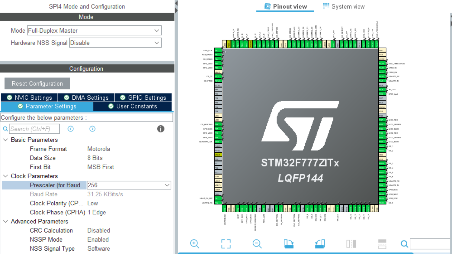 Solved Setting 38400 Baud Rate Reception With Spi Stmicroelectronics Community