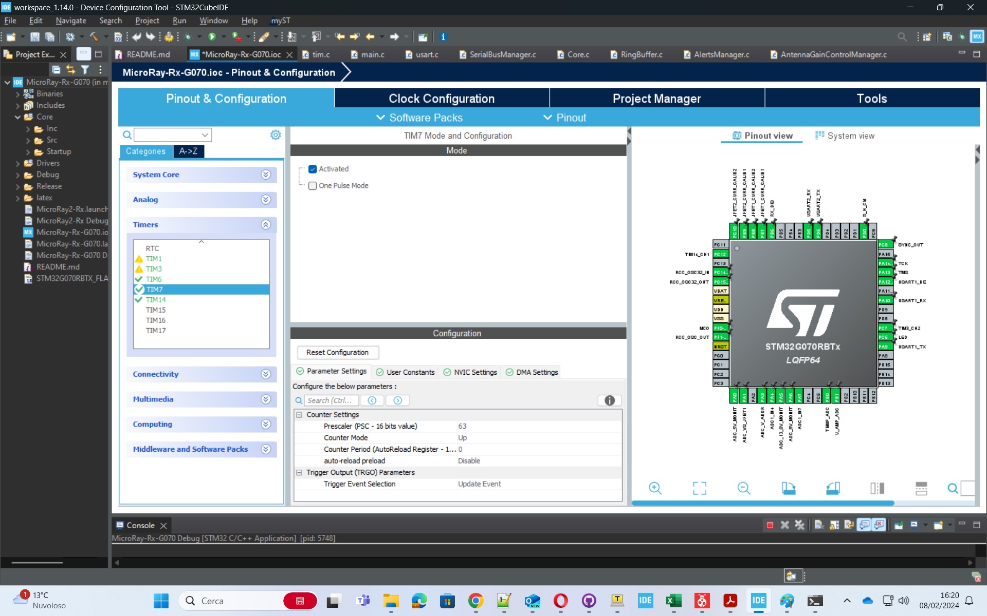 Solved: TIM6 and TIM7 identical, the interrupt is working ... - STMicroelectronics Community