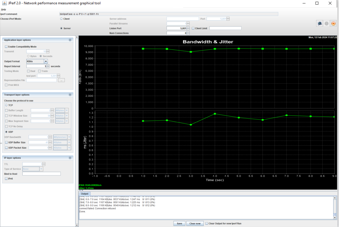 Solved Nxiperfa7 Unable Run Tcp Test Both Clientserver Stmicroelectronics Community