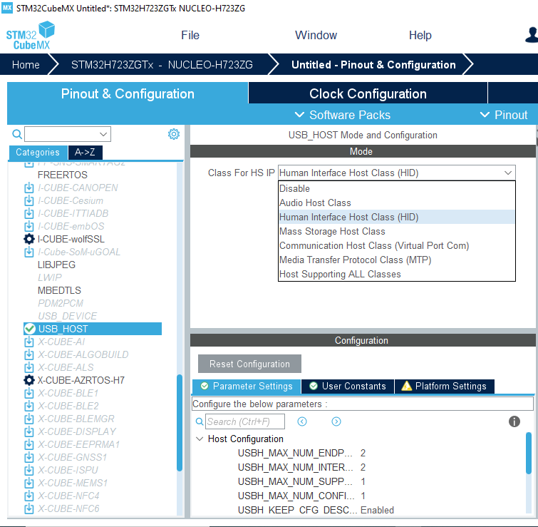 Solved: STM32CubeIDE deos not creat middleware USB_Device ... - STMicroelectronics Community