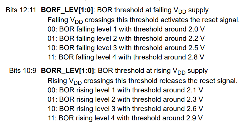 Solved Bor Level Description Is Confusing Stmicroelectronics Community