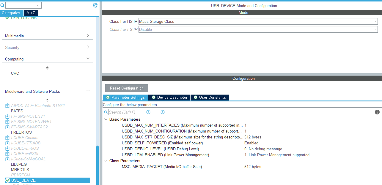 Solved Hs Usb Msc As Device Formatting Error On Host Stmicroelectronics Community