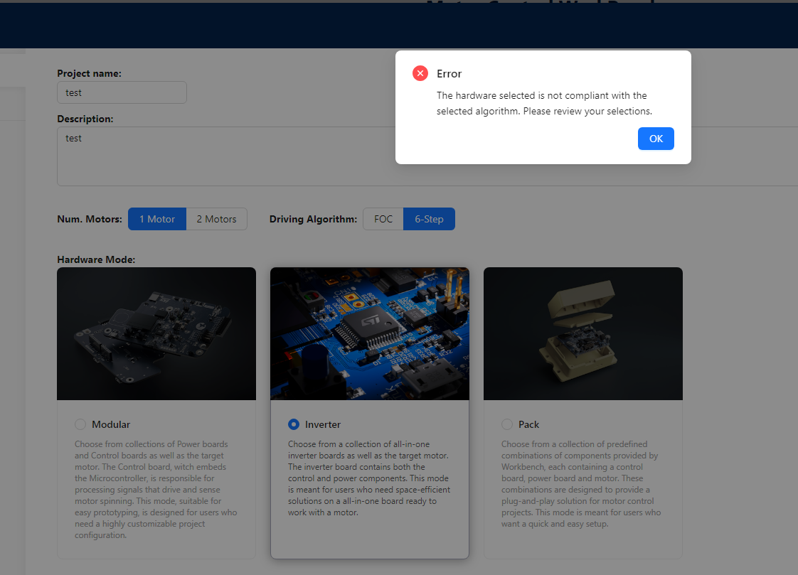 Solved St Motorcontrol Workbench V 5 4 8 Or 6 2 1 Would F Stmicroelectronics Community