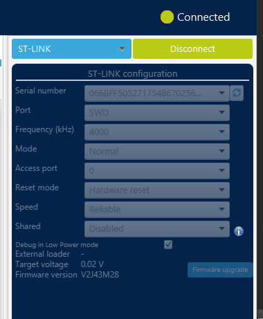Issue flashing onto Nucleo L496ZGP board using det... - STMicroelectronics Community