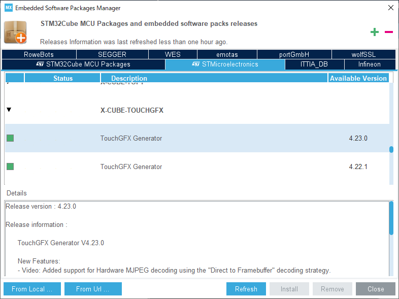X-CUBE-TOUCHGFX 4.23.1 is out! - STMicroelectronics Community