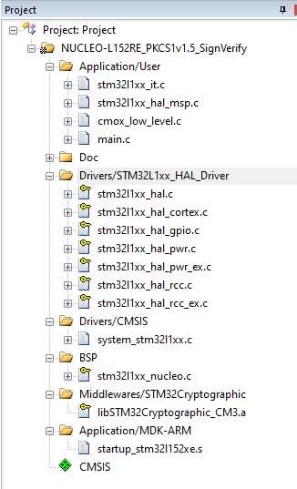 Solved: x-cube-cryptolib - Adding to application in Keil I... - STMicroelectronics Community