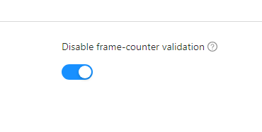 Disable frame-counter validation in end node - STMicroelectronics Community