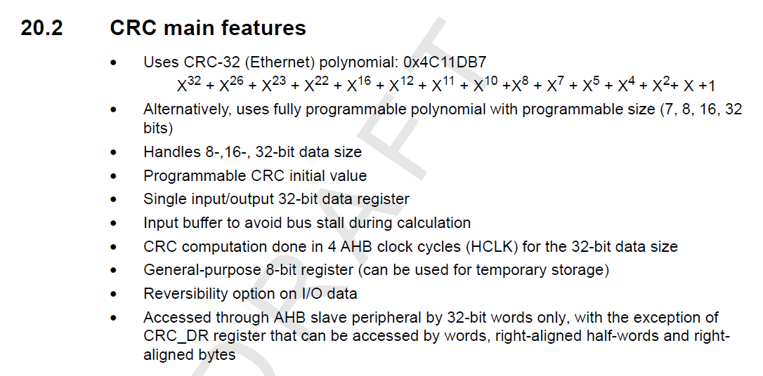 What The Crc Algorithm Used In No Stretch Getchec Stmicroelectronics Community