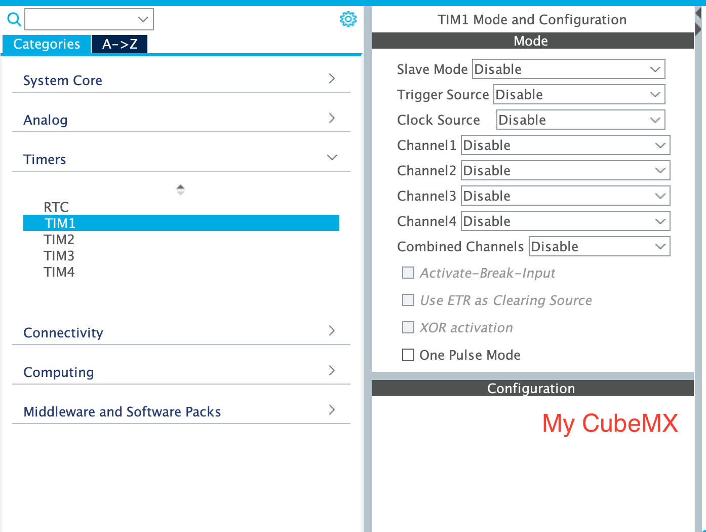 Solved No Activate Option Of Timer In Stm32cubeide Cubemx Stmicroelectronics Community