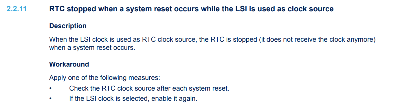 Solved: Problem with RTC when switching off (VDD) on H7 - STMicroelectronics Community