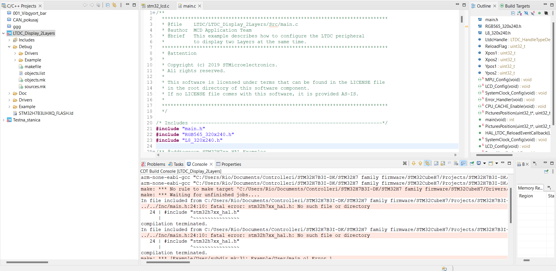 Solved: STM32H7B3I -DK unable to activate LCD - screen thr... - STMicroelectronics Community