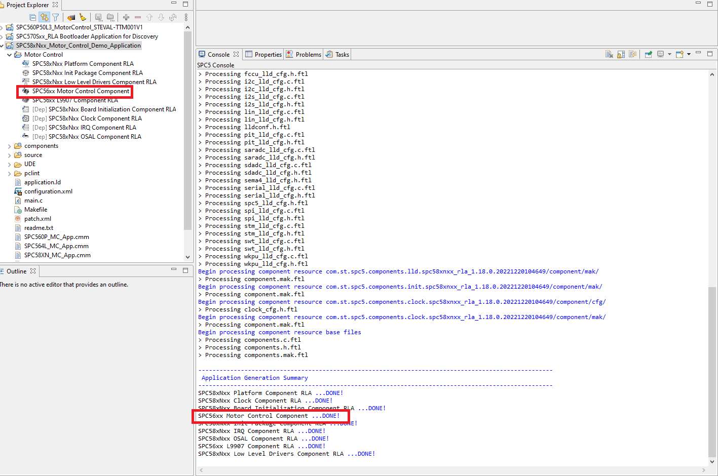 Solved: Not able to generate the Motor Control for the SPC... - STMicroelectronics Community