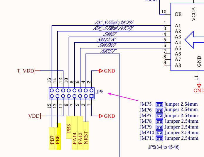 Use The Same Uart With Stlink And With Another Mod Stmicroelectronics Community