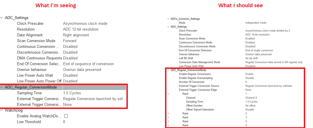 Solved: Setting up a multichannel ADC with DMA - STMicroelectronics Community
