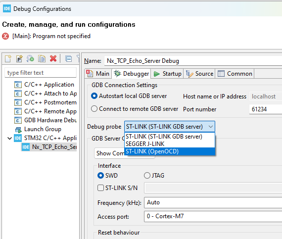 Stm32h563zi Openocd Configure And Flash Stmicroelectronics Community