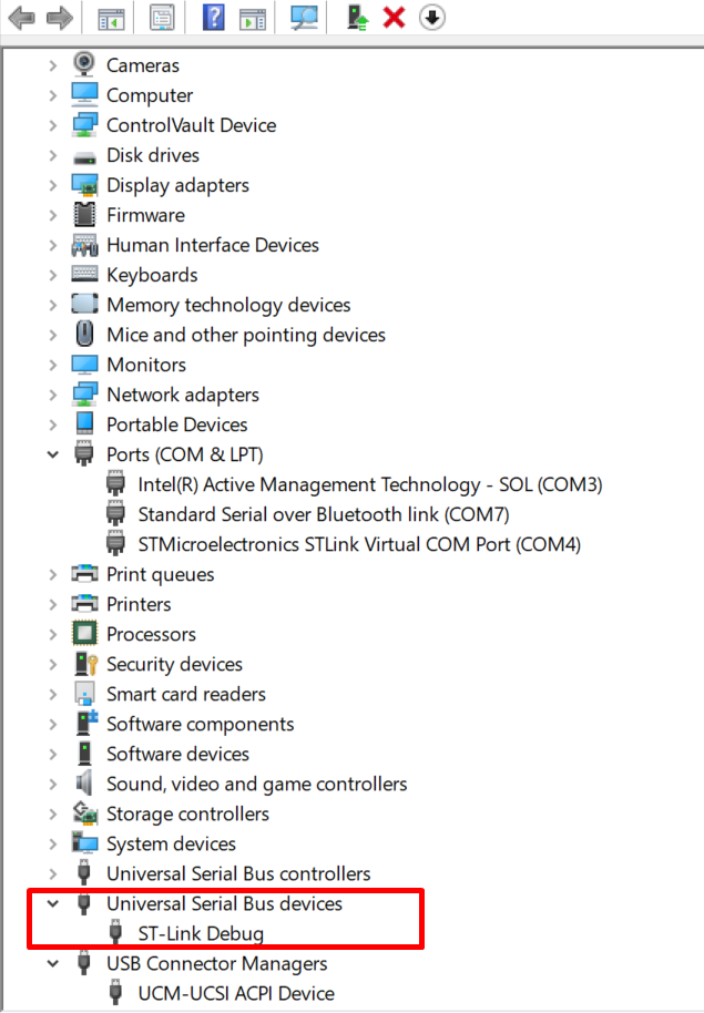 Solved: ST Link connection issue - STMicroelectronics Community