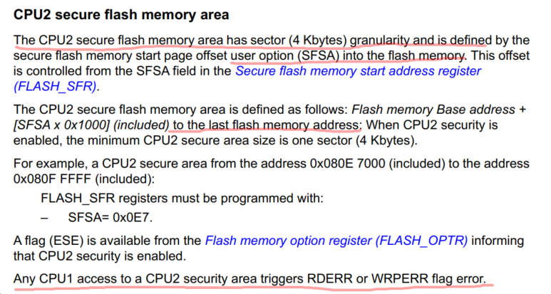 Solved: Secure Flash Area Approach - STMicroelectronics Community