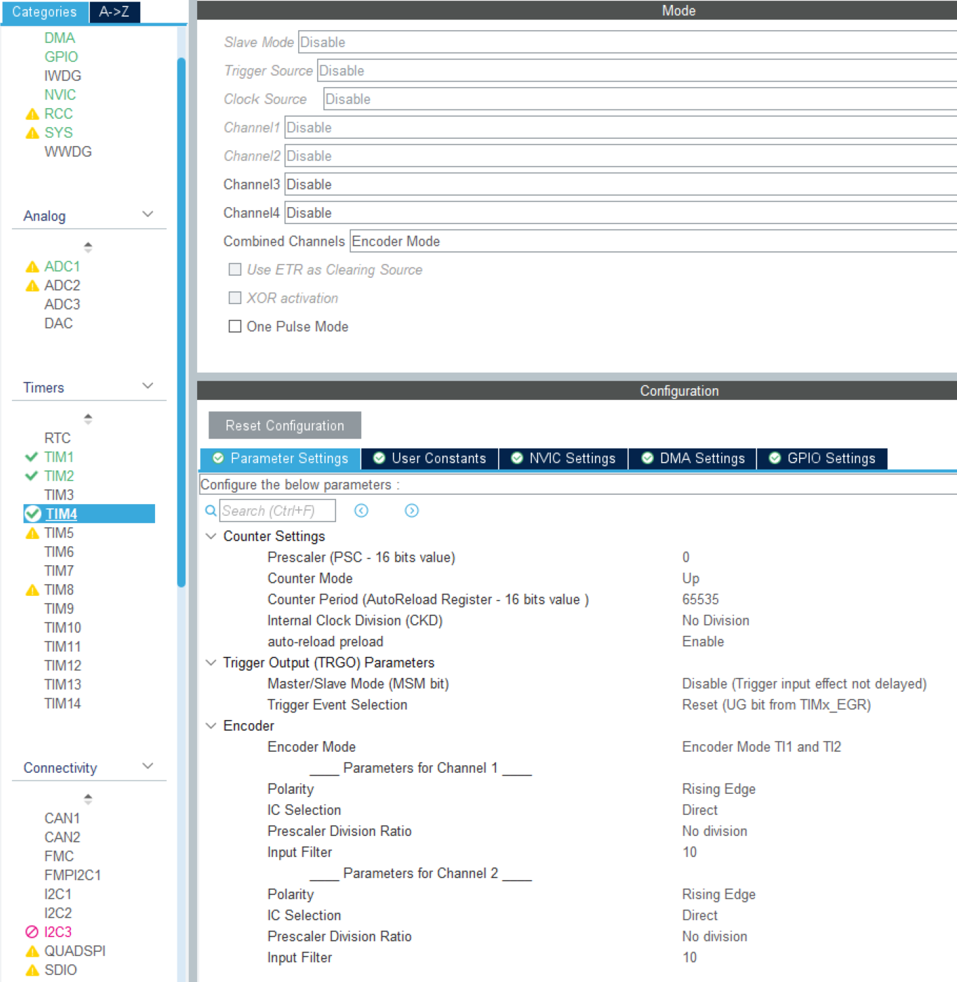 Extra Quadrature Encoder Doesnt Work If Mcstart Stmicroelectronics Community 