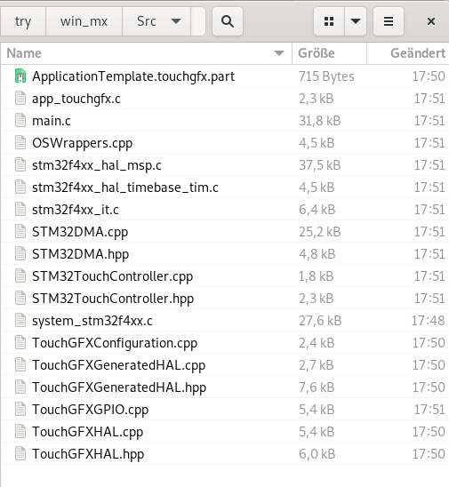 Solved Touchgfx Compile Problems Stmicroelectronics Community