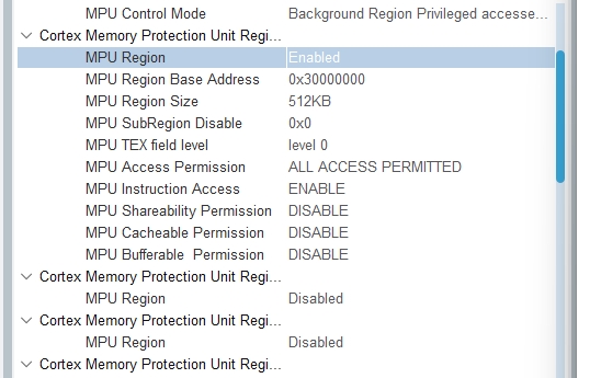 Solved Stm32h7 When I Set The Mpu At The Address 0x3000