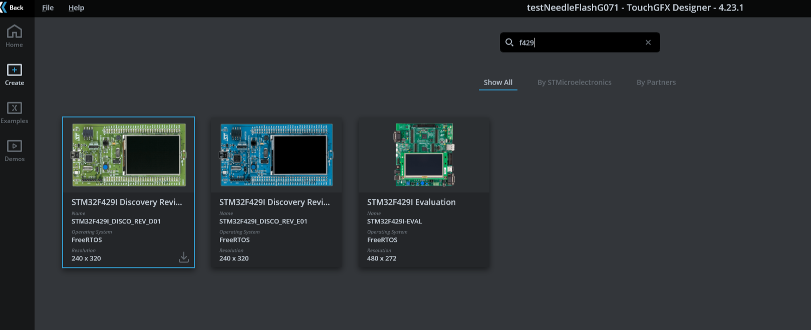Solved: TouchGFX compile problems - STMicroelectronics Community