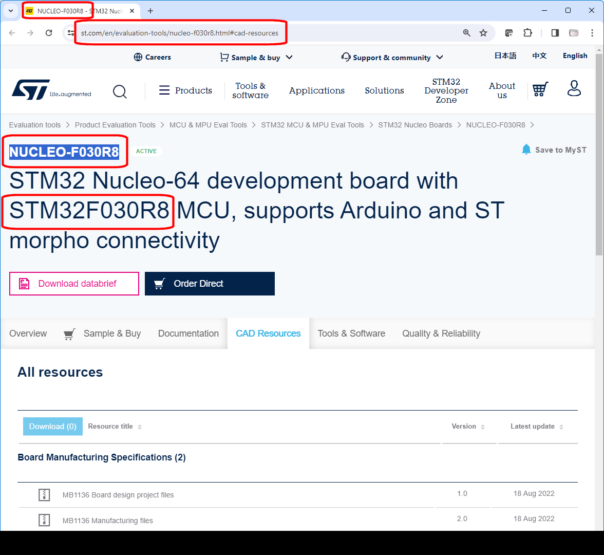Solved: STM32F030 - Nucleo 030R8 - STMicroelectronics Community