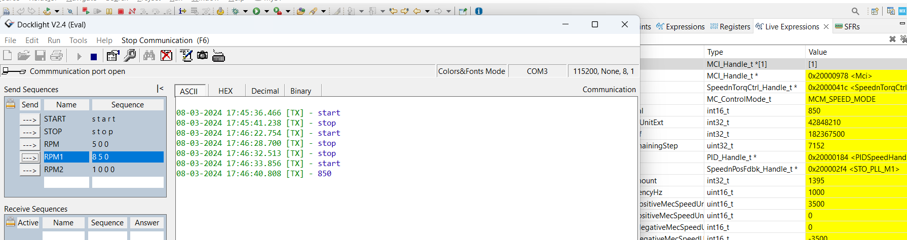UART 4 bit numeric value communication - STMicroelectronics Community