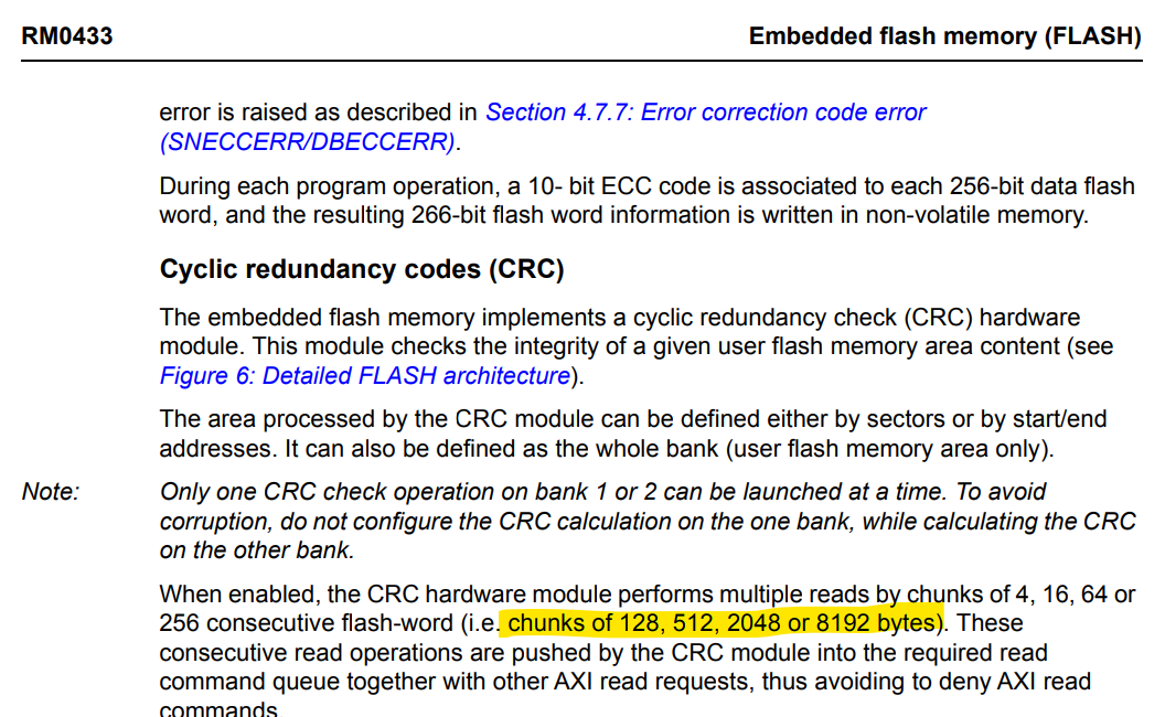 Solved: STM32H743 Flash compute Crc - STMicroelectronics Community