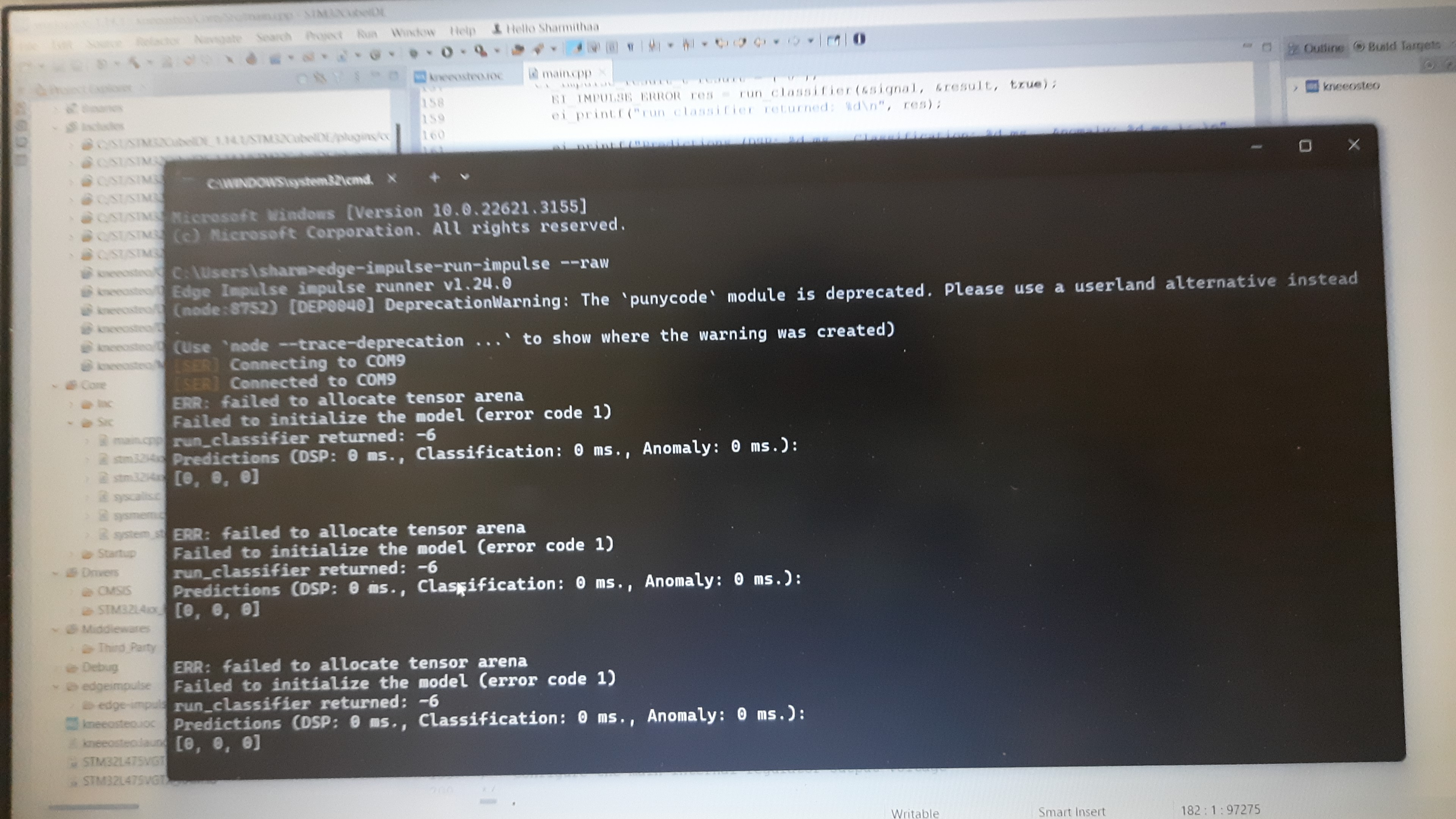 Error While Deployign A Deep Learning Model In St Stmicroelectronics Community 