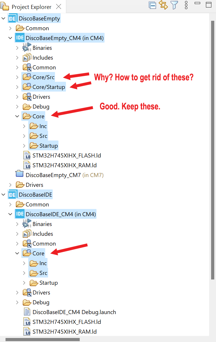 Solved: Why do I get "shortcut" folders and how to get rid... - STMicroelectronics Community